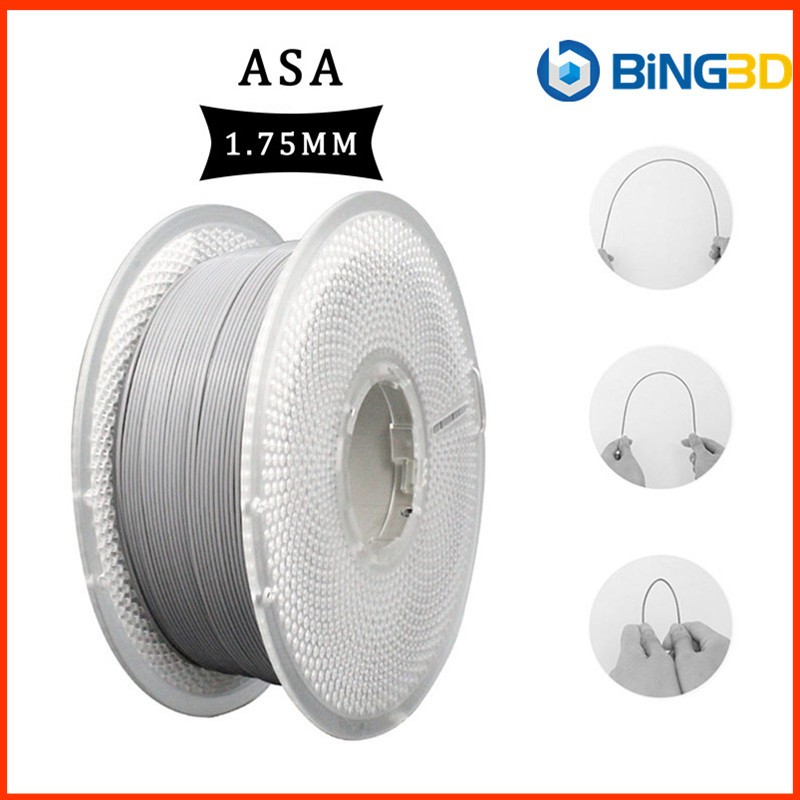 ASA 3D Filament for 3D Printer 1.75mm 1KG（grey） | Shopee Thailand