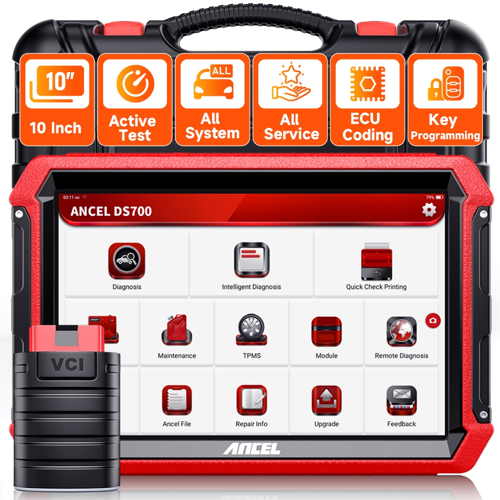 Ancel DS700 OBD2 เครื่องมือวินิจฉัย Professional ระบบควบคุมแบบสองทิศทาง ...