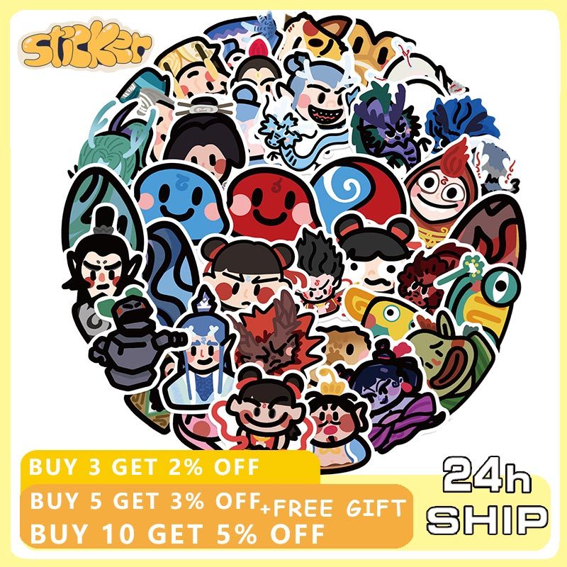 40 ชิ้น Ne Zha 2 Animated Oldschool สติกเกอร์ DIY สมุดภาพกระเป๋าเดินทาง ...