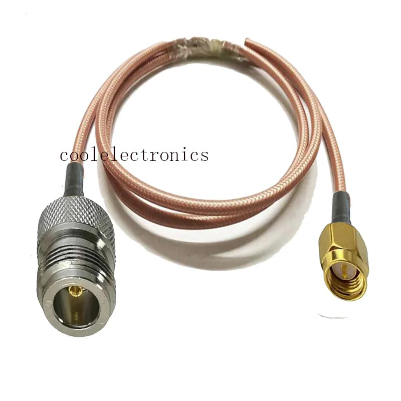 1 PC RG142 SMA ชาย N หญิงแจ็ค RF Crimp Coax Pigtail Connector สาย 10/15 ...