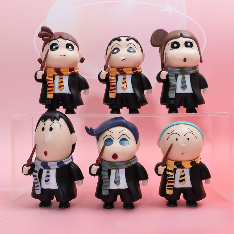 6 ชิ้น 9 ซม.-10 ซม.อะนิเมะ Crayon Shin Chan Cross-Dress Harry Potter ...