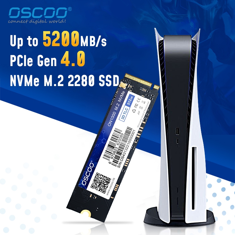 (Real Memory Capacity) OSCOO 3D TLC NVME PCle Gen4.0*4 SSD ความเร็วสูง ...