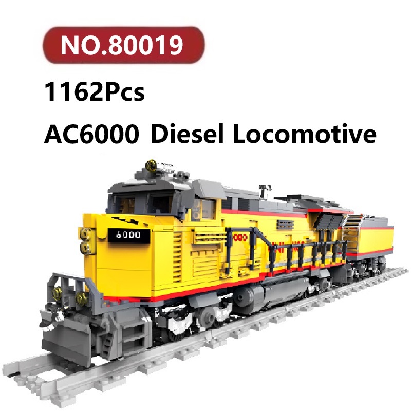 AC6000 หัวรถจักรดีเซล เข้ากันได้ตัวต่อเลโก้ 1086ชิ้น TEC Creators Train ...