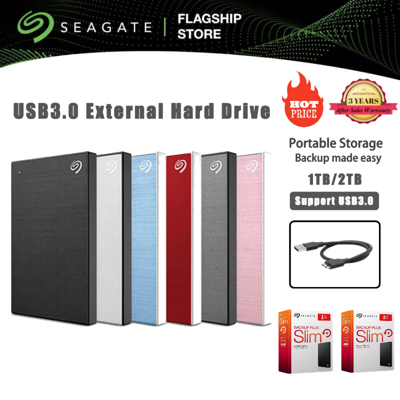 Seagate ฮาร์ดไดรฟ์ภายนอก USB 3.0 HDD Enclosure แบบพกพา 2.5 "ฮาร์ดไดรฟ์ ...