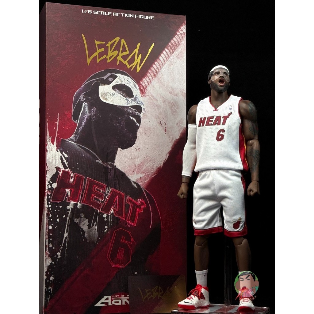 AOM TOYS Studio 1/6 NBA LeBron James mask 61 points Action Figure ...