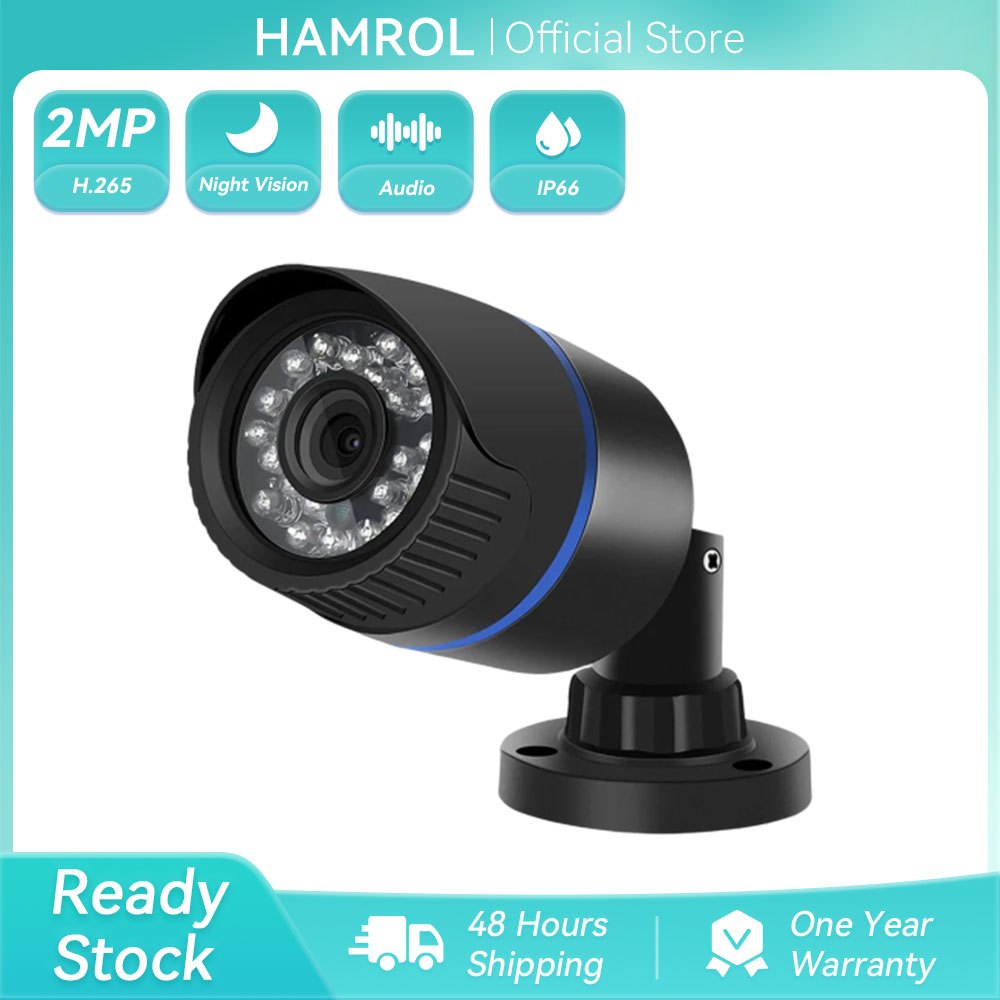 Hamrol IP Camera 1080P H.265 Motion Detection RTSP Outdoor Bullet ...