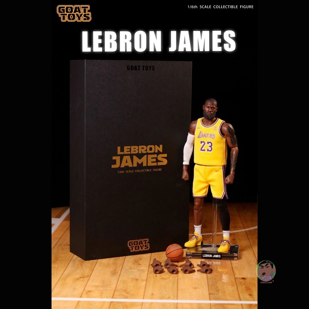 ของเล่นแพะ NBA Anniversary Limited Edition 1/6 LeBron James LAL ชุด 1/6 ...