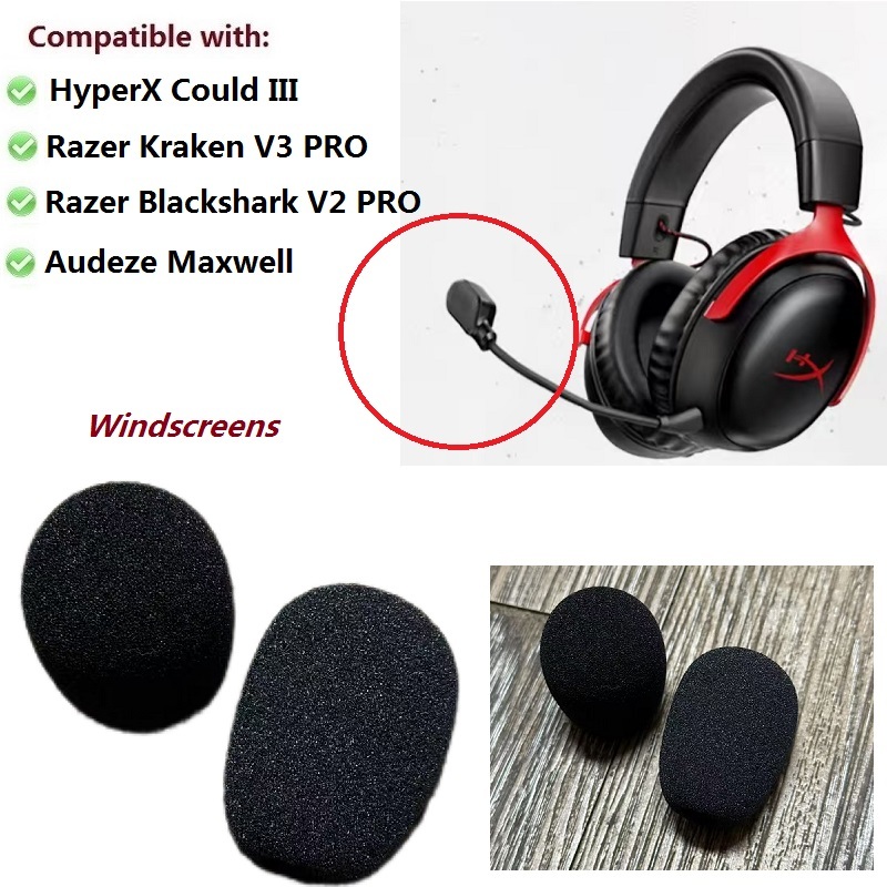 เปลี่ยน windscreen สําหรับ HyperX could III could 3/Kraken V3 PRO ...