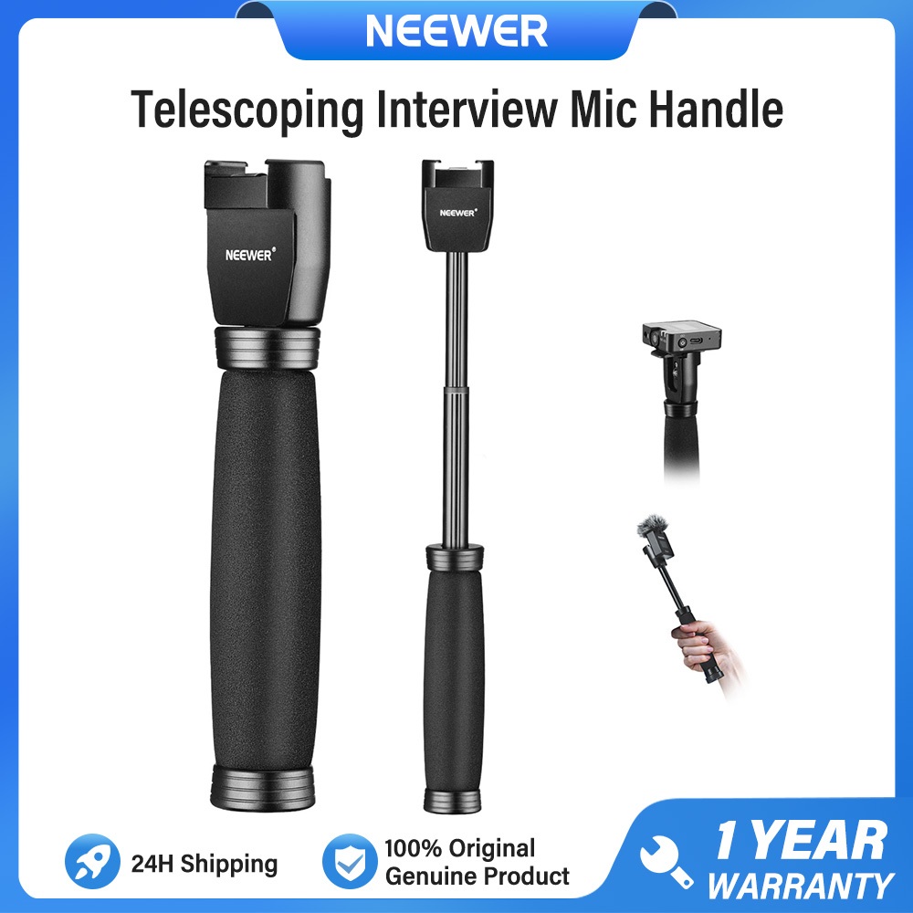 Neewer 12 "Lavalier Mic Handle พร้อมรองเท้าเย็นสําหรับ NEEWER CM22 RODE ...