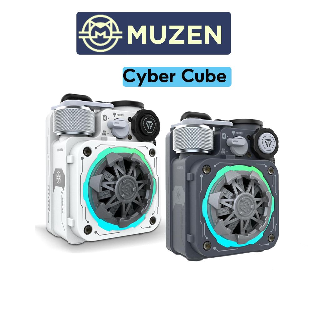ลําโพงบลูทูธ Muzen Cyber Cube-Pro, ลําโพงพกพาพร้อม Fidget Spinner ...