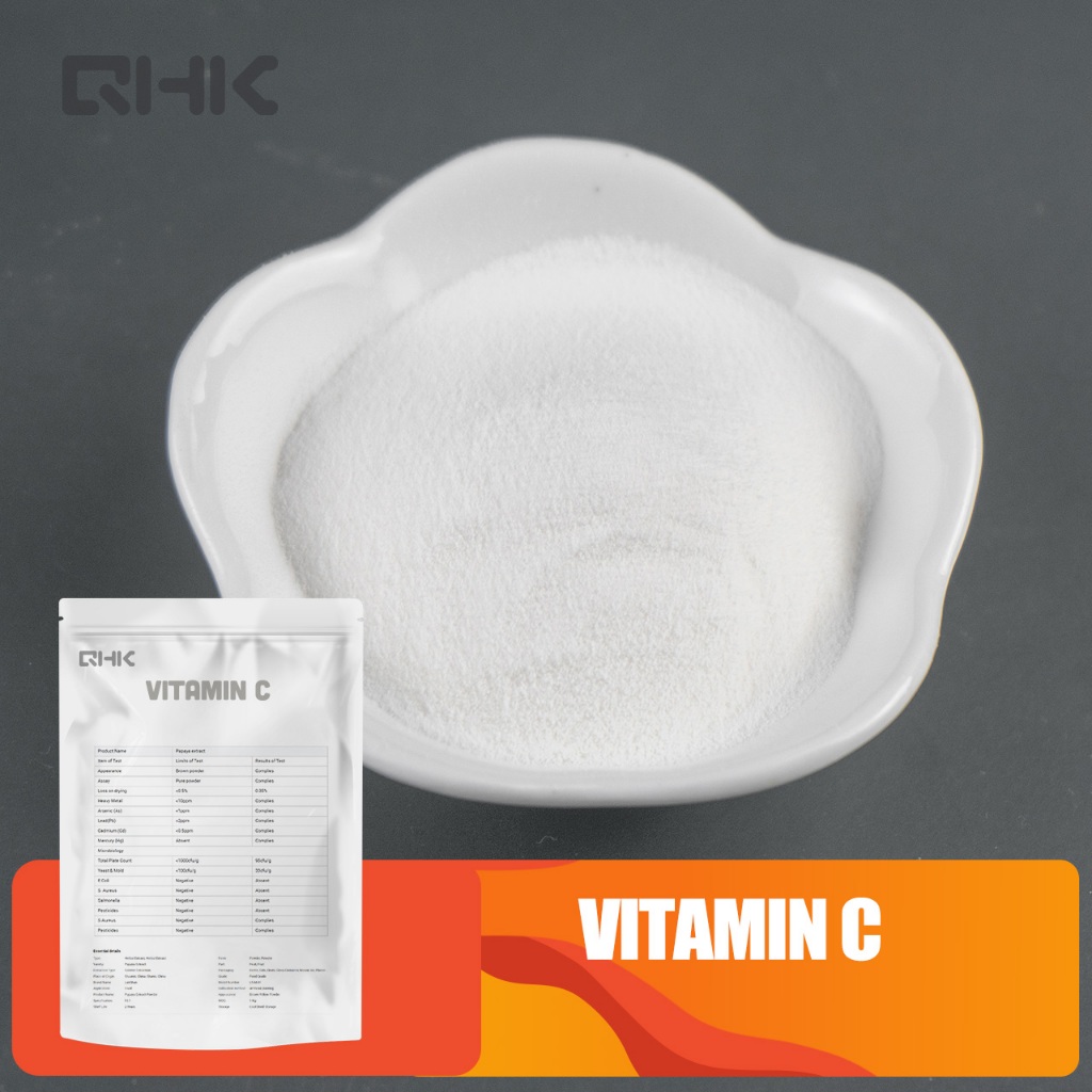 โรงงานจัดหาผงวิตามินซีเกรดอาหาร L-ascorbic acid VC powder CAS 50-81-7 ...