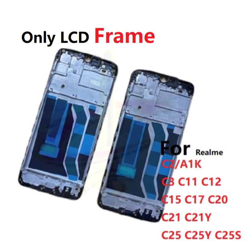 กรอบหน้าจอ LCD(กรอบจอ) Realme C2 C3 C11 C12 C15 C17 C20 C21 C25 C21Y C25Y C25S | Shopee Thailand