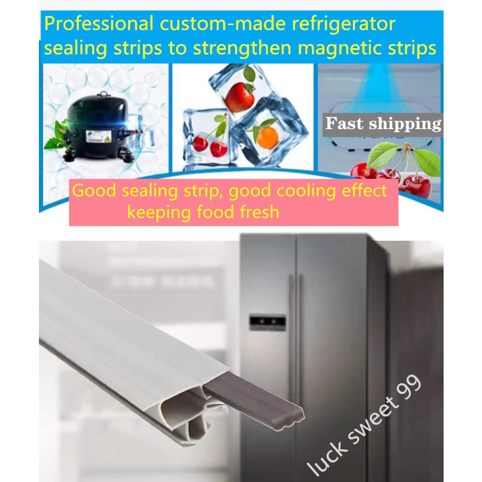 ใช้ได้กับ Sharp toshiba LG ตู้เย็นแถบตู้เย็นแถบปิดผนึกซีลประตูแม่เหล็ก ...