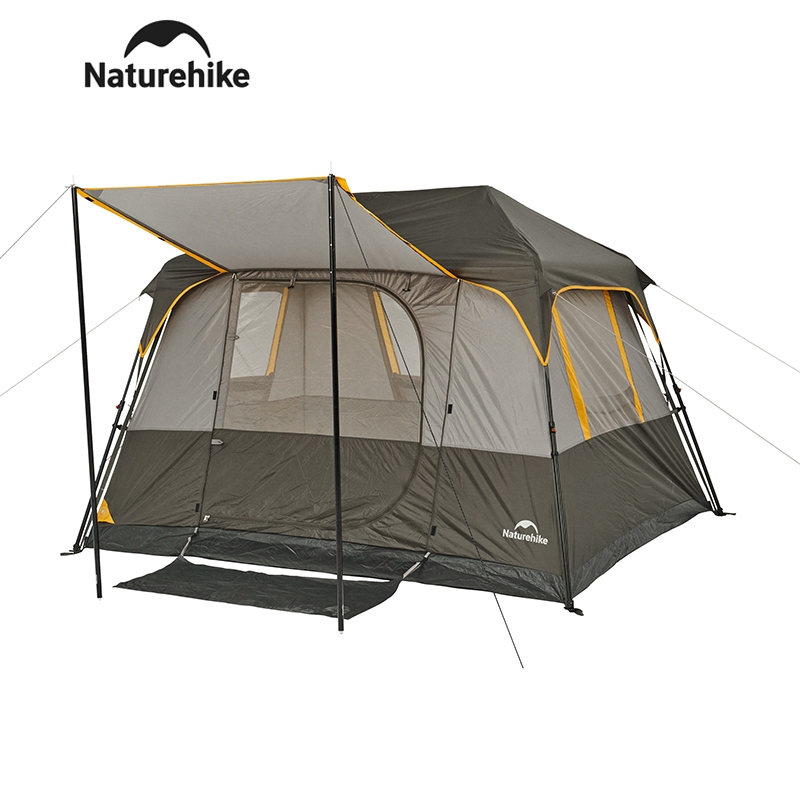 Naturehike Cape 5.2 Square Quick-open เต็นท์ 2-3 คนกันฝน Canopy Camping เต็นท์กลางแจ้ง Camp Tour ...
