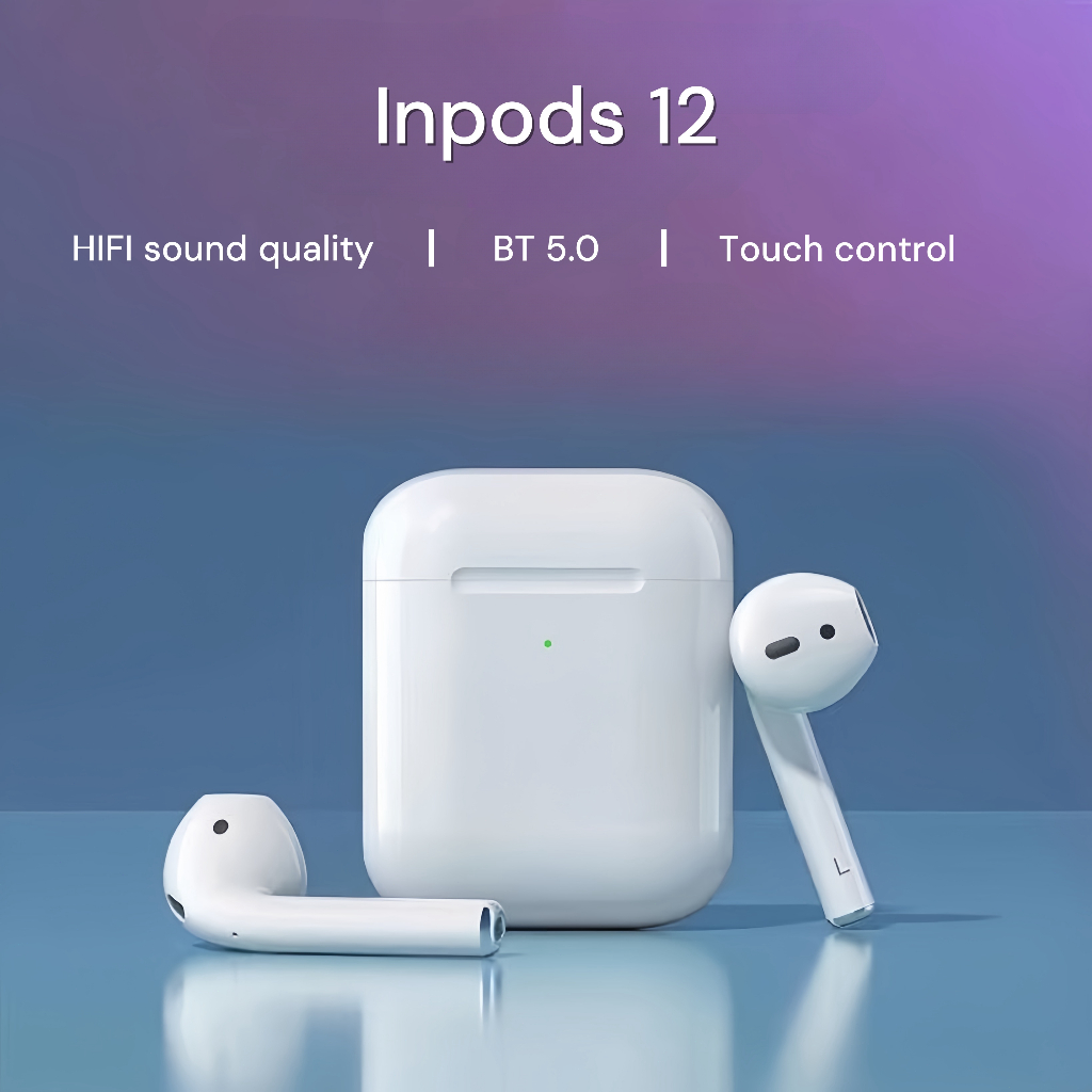 INPODS อินพอด ฉัน12ไร้สายบลูทูธ5.0ในหูหูฟังคุณภาพเสียงไฮไฟหูฟังโทร ...