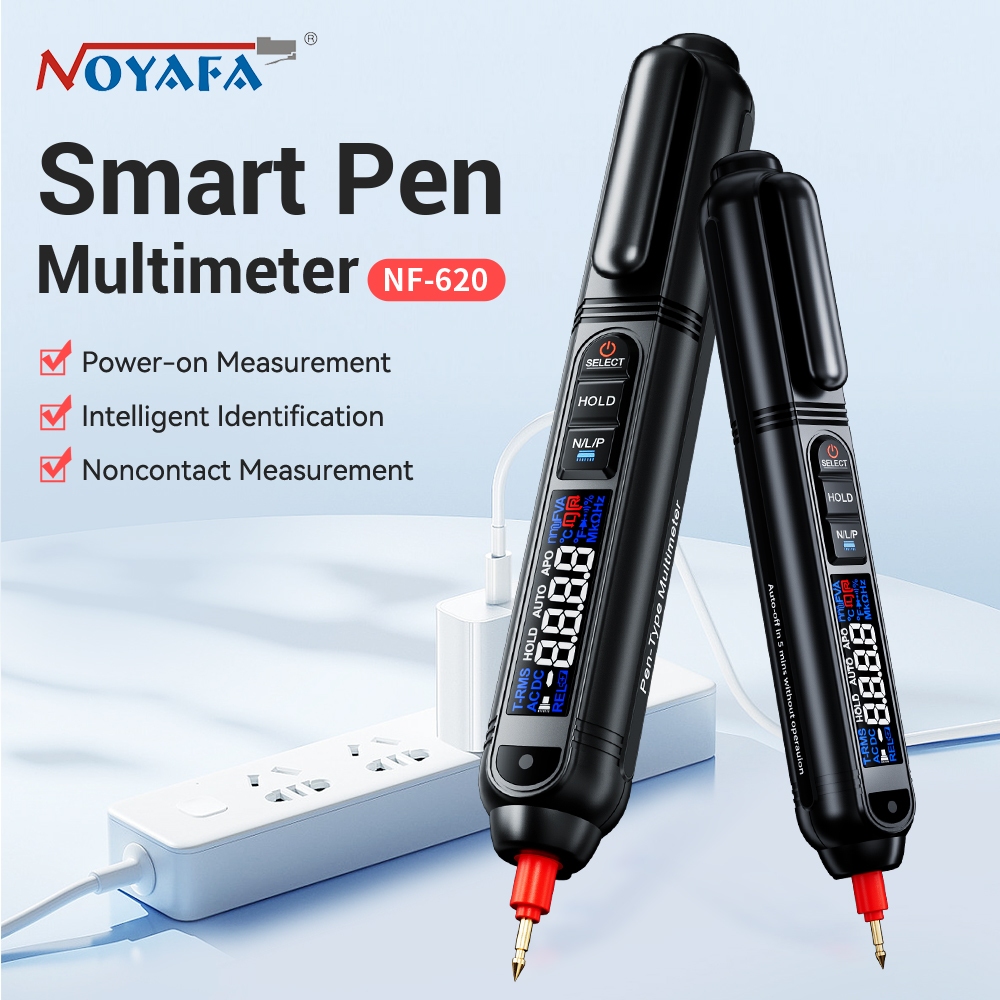 โนยาฟ่า NF-620 สมาร์ทปากกามัลติมิเตอร์การวัดแบบใช้กําลังระบุอัจฉริยะการ ...