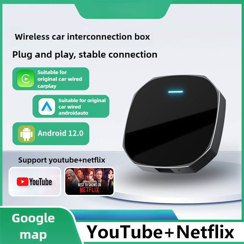 Fb2 Carplay Box, Closed, Android Auto Original Car, Wired to Wireless Car Device, Navigation ...