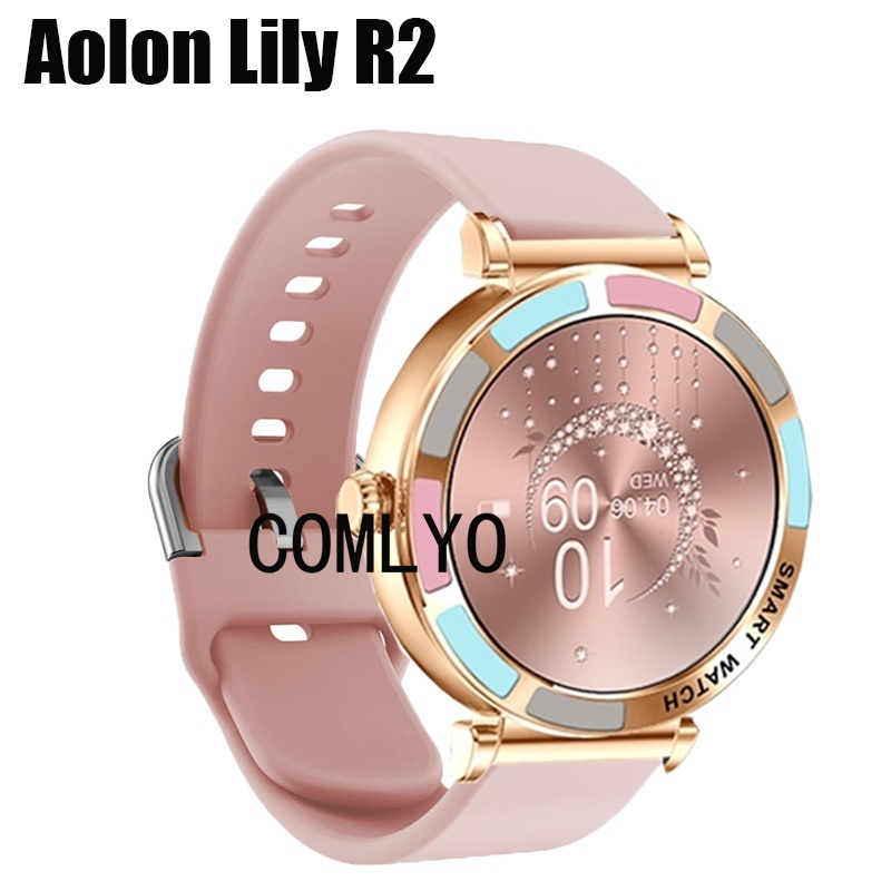 สําหรับ Aolon Lily R2 Strap สมาร์ทวอทช์ซิลิโคนกีฬานุ่มผู้หญิง lady men ...