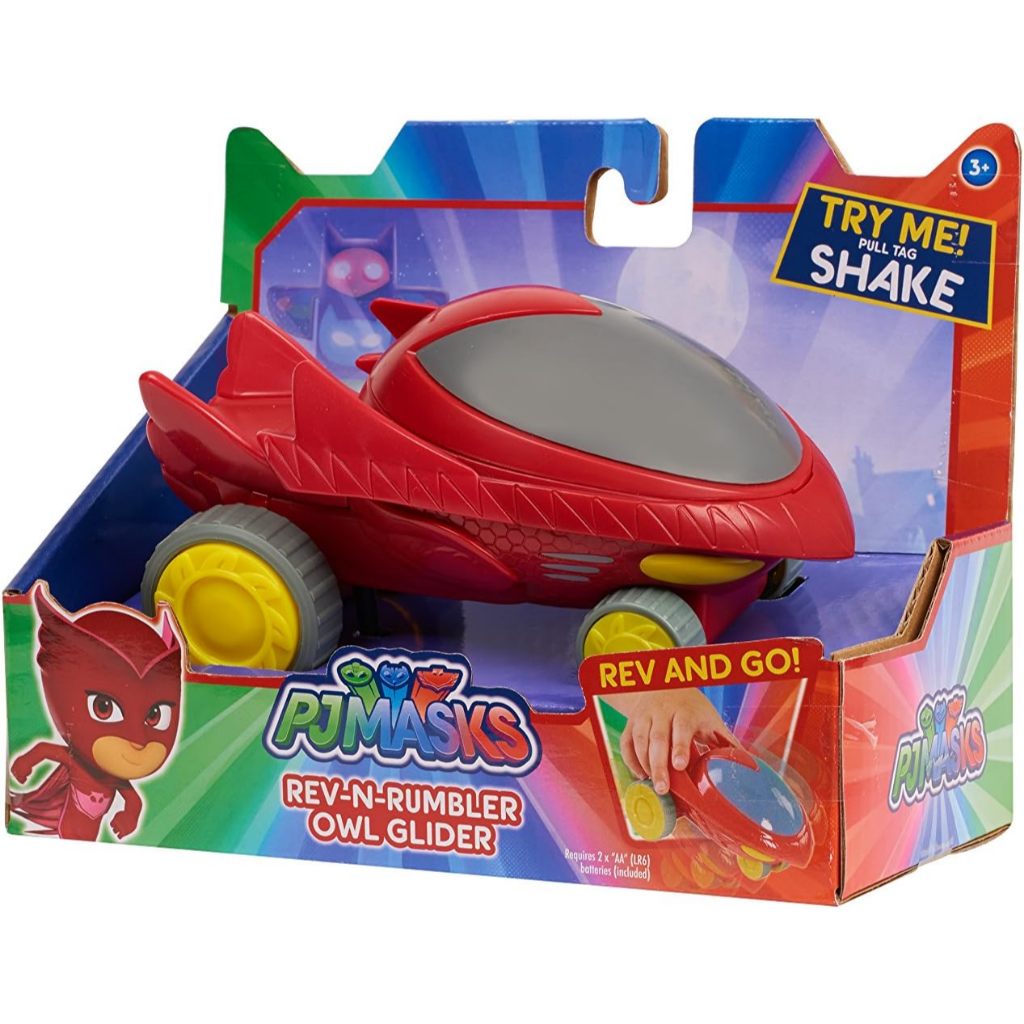 Just Play PJMask Rev N Rumblers รถเครื่องร่อนนกฮูก ฟิกเกอร์สีแดงและชุด ...