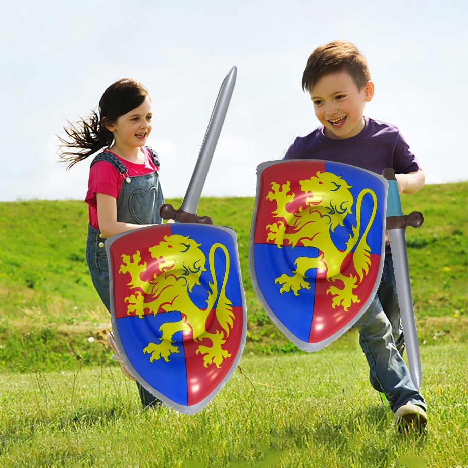 เด็ก Inflatable ของเล่นมีด Shield Props ของเล่นเด็กฮาโลวีนคอสเพลย์ Prop ...