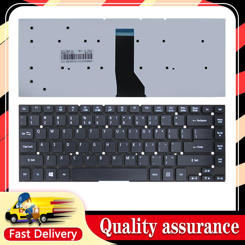 แป้นพิมพ์แล็ปท็อปใหม่สําหรับ Acer Aspire ES1-431 E5-471G E5-471P E5-471PG E5-472G US สีดํา ...