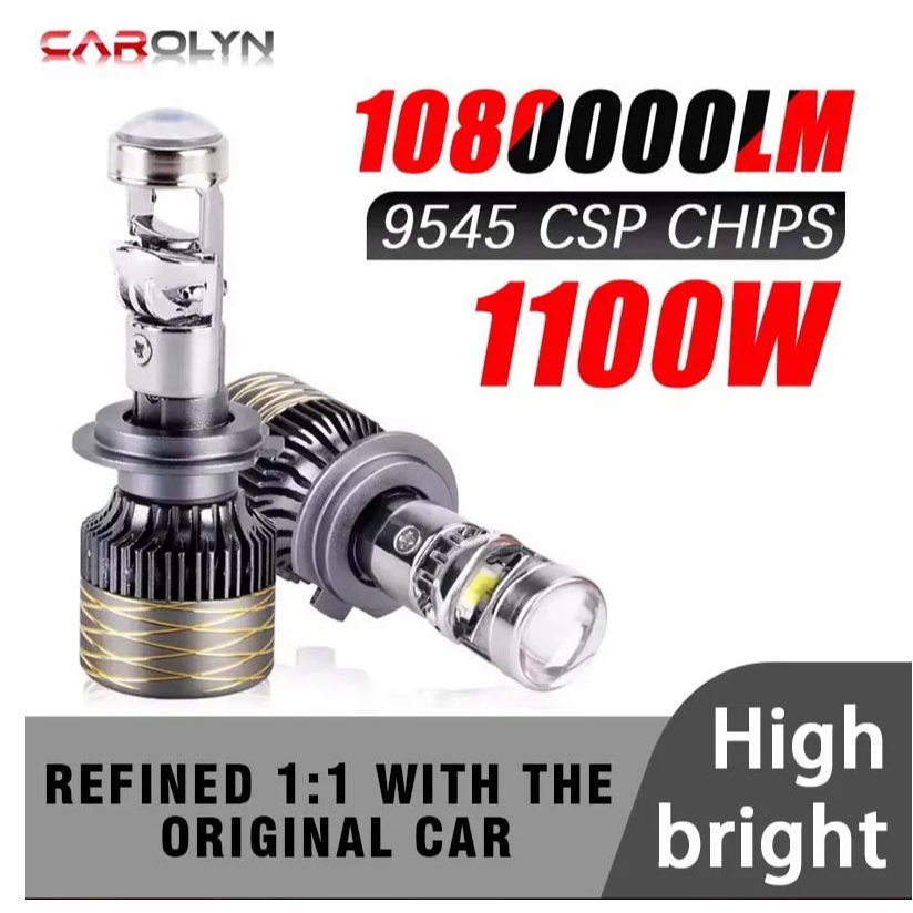 CAROLYN H7 LED Mini Projector เลนส์ H4 H11 9005 9006 ไฟหน้ารถรถ ...