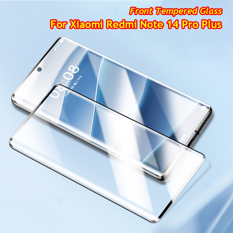Xiaomi Redmi Note 14 Pro Plus + 4G 5G RedmiNote14 Note14Pro 14Pro+ 3 ชิ้นกระจกนิรภัยแบบเต็มหน้า ...