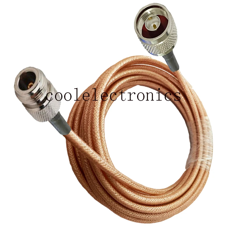 1 PC N หญิงแจ็ค N ปลั๊กชาย Connector RG400 Double Shielded ทองแดง Braid ...