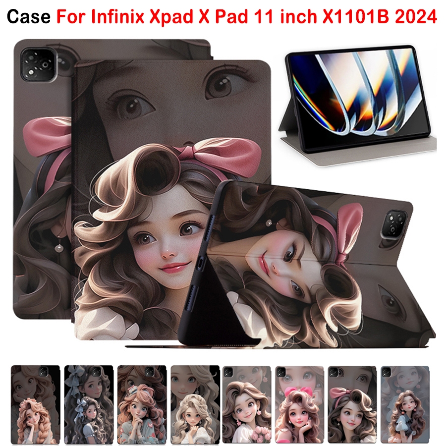 สําหรับ Infinix Xpad X Pad 11 นิ้ว X1101B 2024 แฟชั่นน่ารักเจ้าหญิงภาพ ...