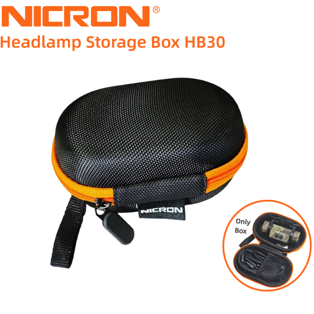 Nicron HB30 ไฟหน้ากล่องเก็บ mini ป้องกันกลางแจ้งกระเป๋าถือสําหรับ ...