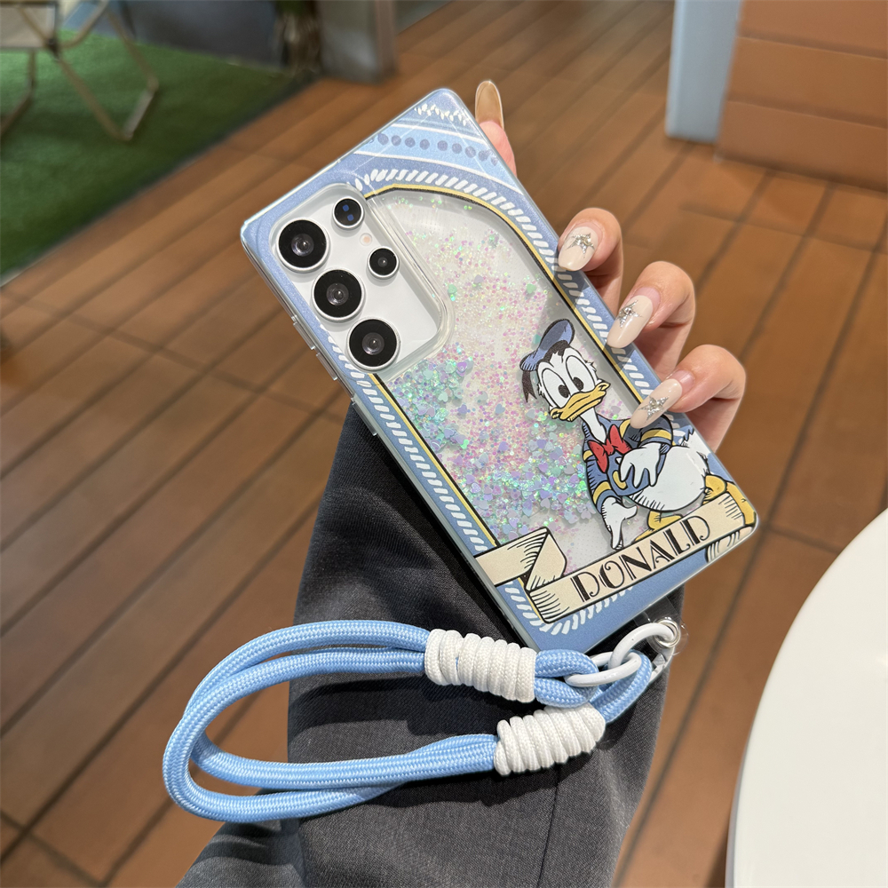 ทรายดูด การ์ตูนน่ารัก DONALD & FORKY เชือกมือ ซองโทรศัพท์ Samsung ...