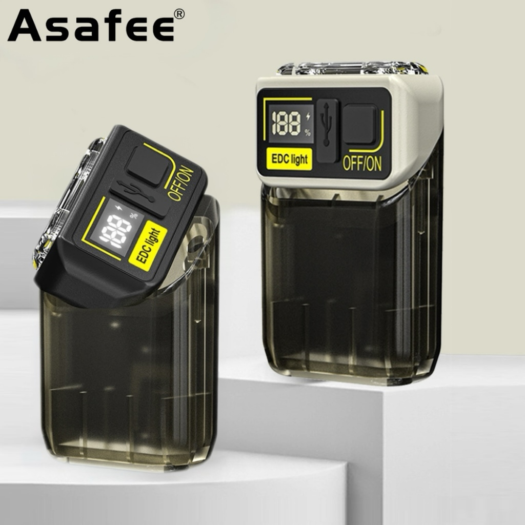 Asafee X3 EDC ไฟฉายขนาดเล็กปรับพวงกุญแจไฟ LED 6 โหมดแสงไฟฉายขนาดเล็ก ...