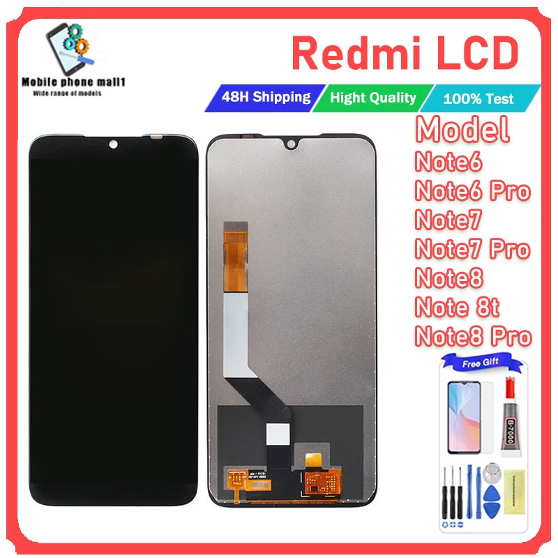 สําหรับ Redmi Redmi Note6/Note6 Pro/Note7/Note7 Pro/Note8/Note8 Pro ชุดหน้าจอมือถือจอแสดงผล LCD ...