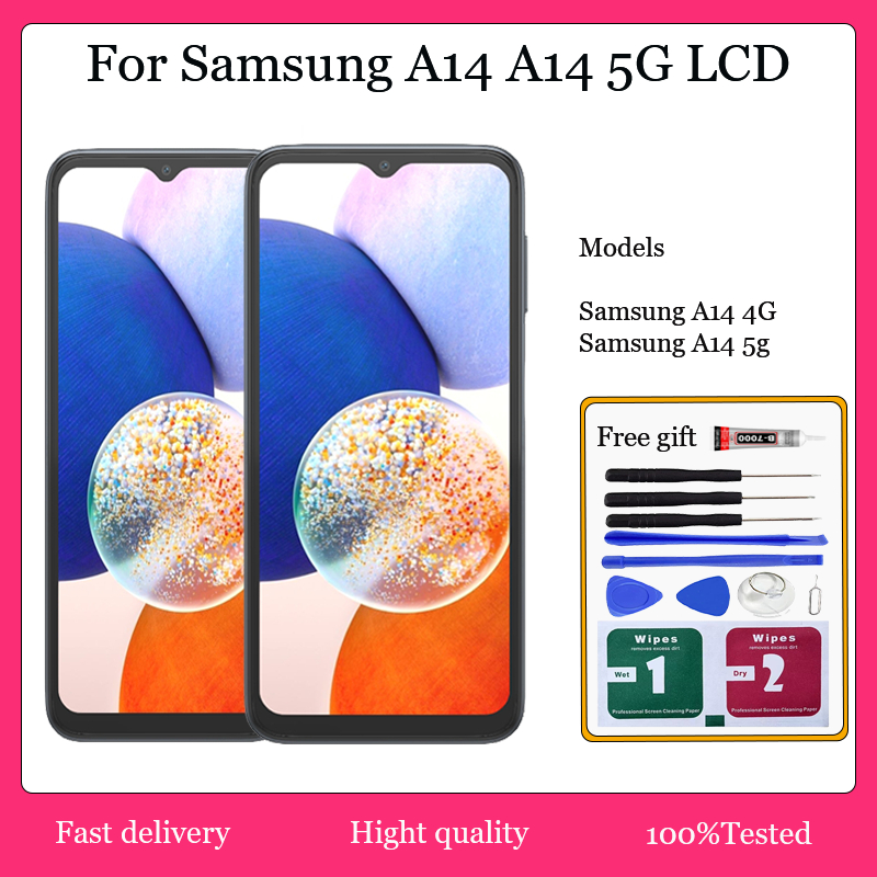 Original สําหรับ Samsung Galaxy A14 4G- A14 5G LCD Touch Screen ...