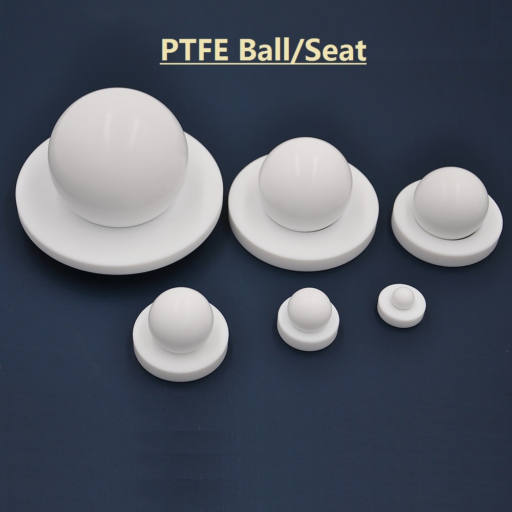 นิวเมติกปั๊มไดอะแฟรมอุปกรณ์เสริม PTFE Ball/PTFE Ball Seat QBY-25/40/50/65 อุณหภูมิสูงและทนต่อการ ...
