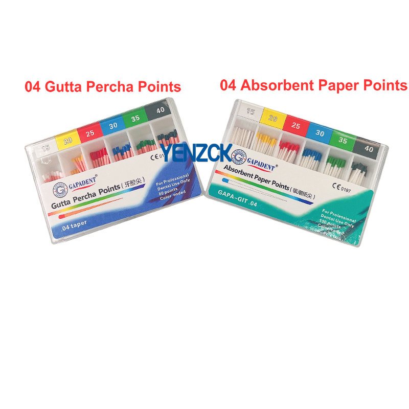 1 กล่องทันตกรรม Gutta Percha Paper Point 15-40# เคล็ดลับใยฝ้าย GP PP ...