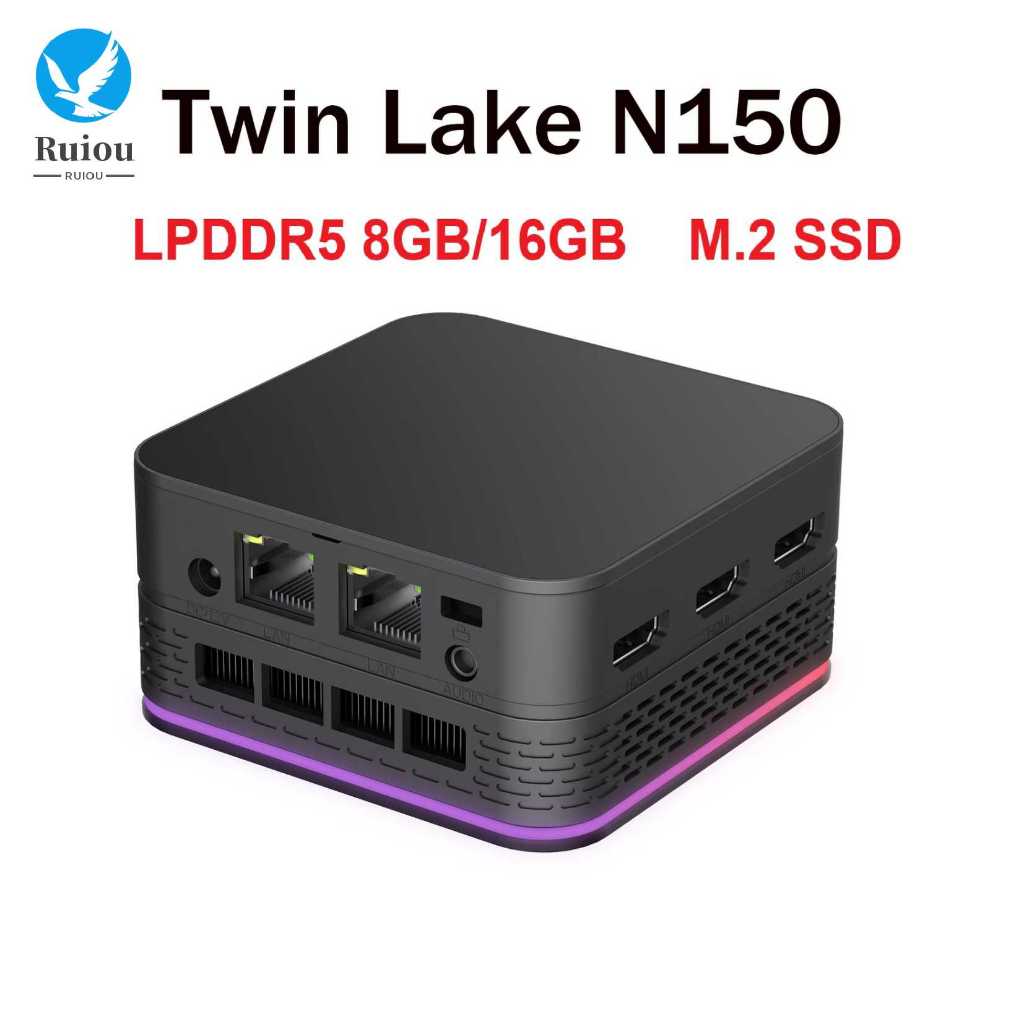 T9 Plus Mini Pc Intel Twin Lake N150 MINI PC LPDDR5 8GB/16GB M.2 2242 SSD Windows 11 Wifi5 BT4.2 ...