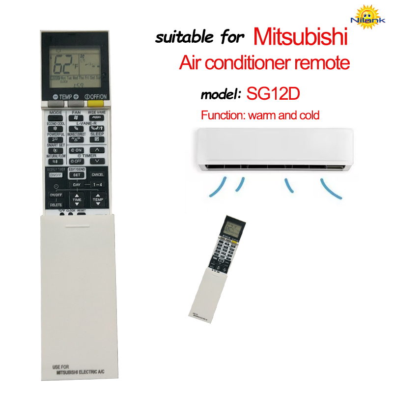 [Nilank] remote รีโมทแอร์ Mitsubishi รีโมท Fahrenheit (เครื่องปรับอากาศ ...
