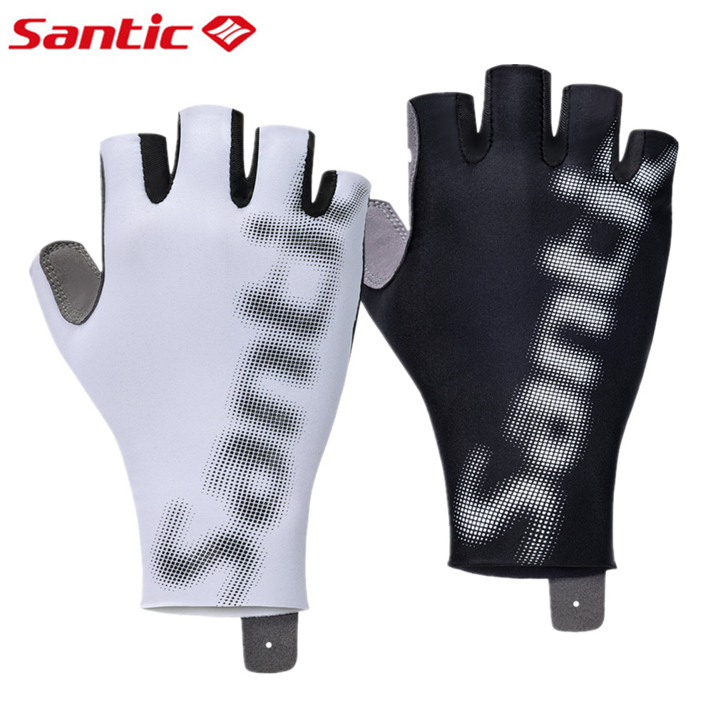 Santic ถุงมือปั่นจักรยานกันกระแทกระบายอากาศลื่นกีฬาจักรยานถุงมือนิ้ว ...