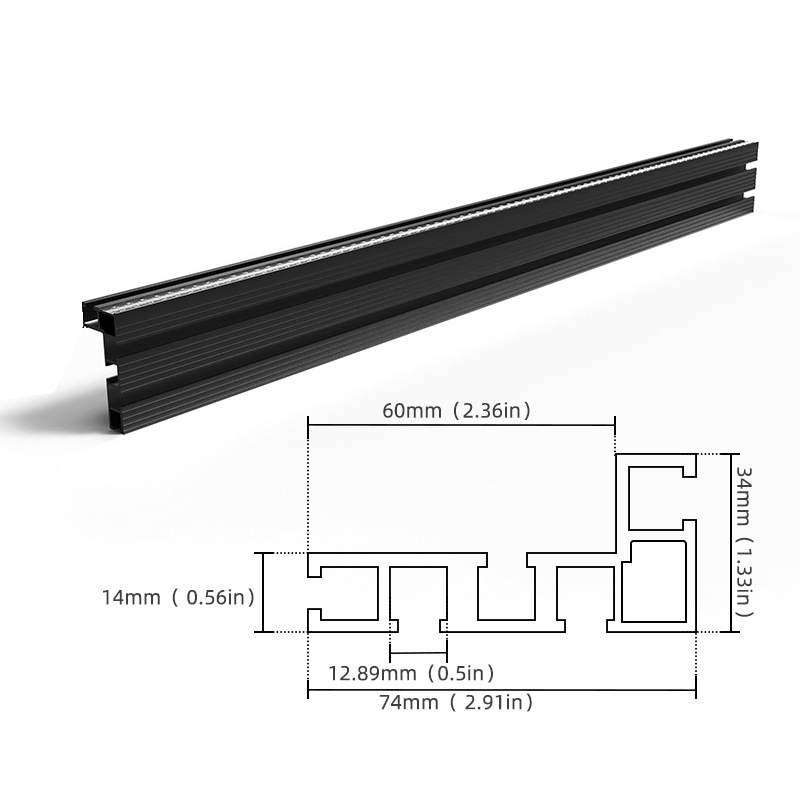 800mm 74/75 Type Aluminium Alloy Profile Fence Router Fence T-Track ...