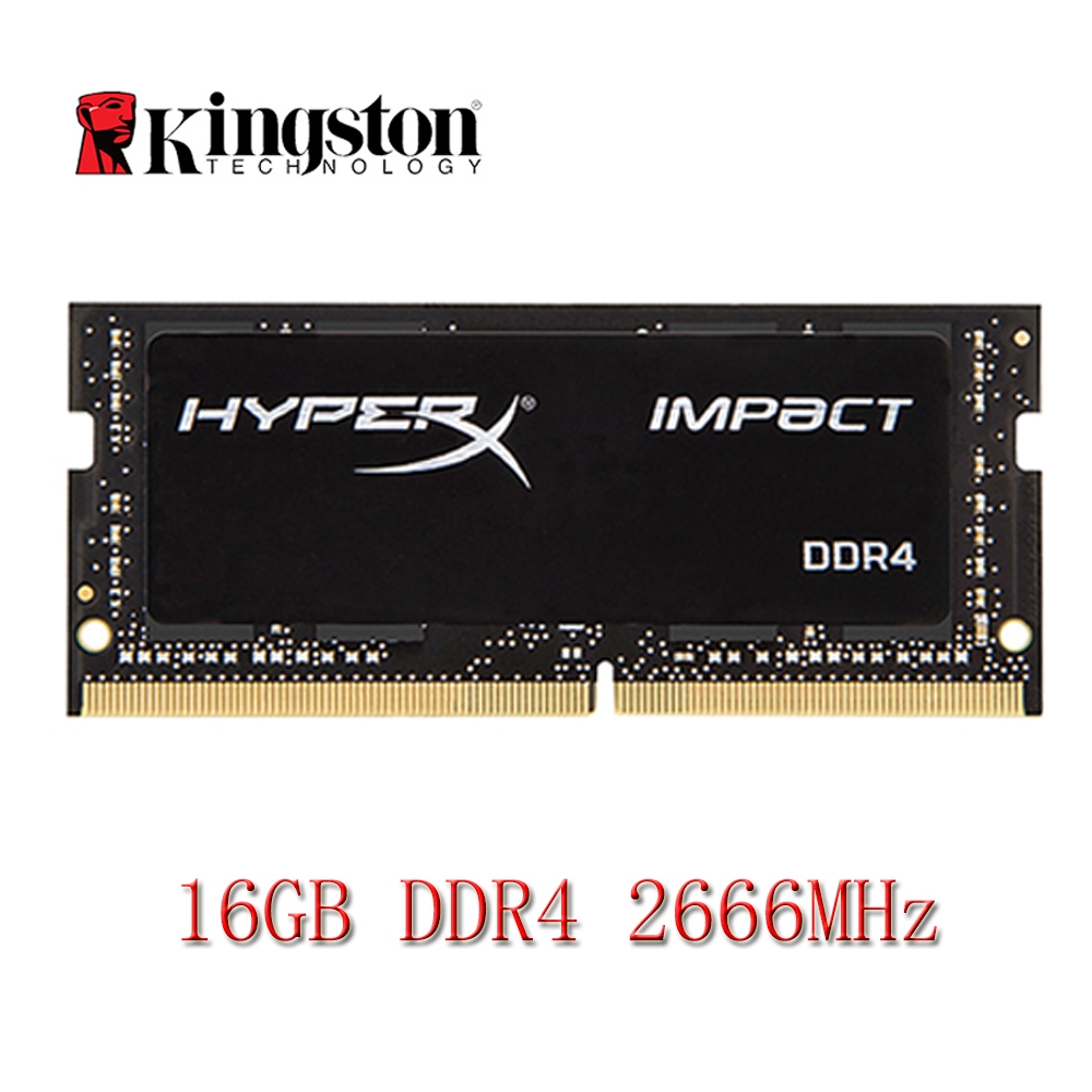 Kingston HyperX Impact DDR4 RAM 16GB DDR4 2666MHz PC4-2666V แล็ปท็อปโน้ตบุ๊ค SODIMM หน่วยความจํา ...