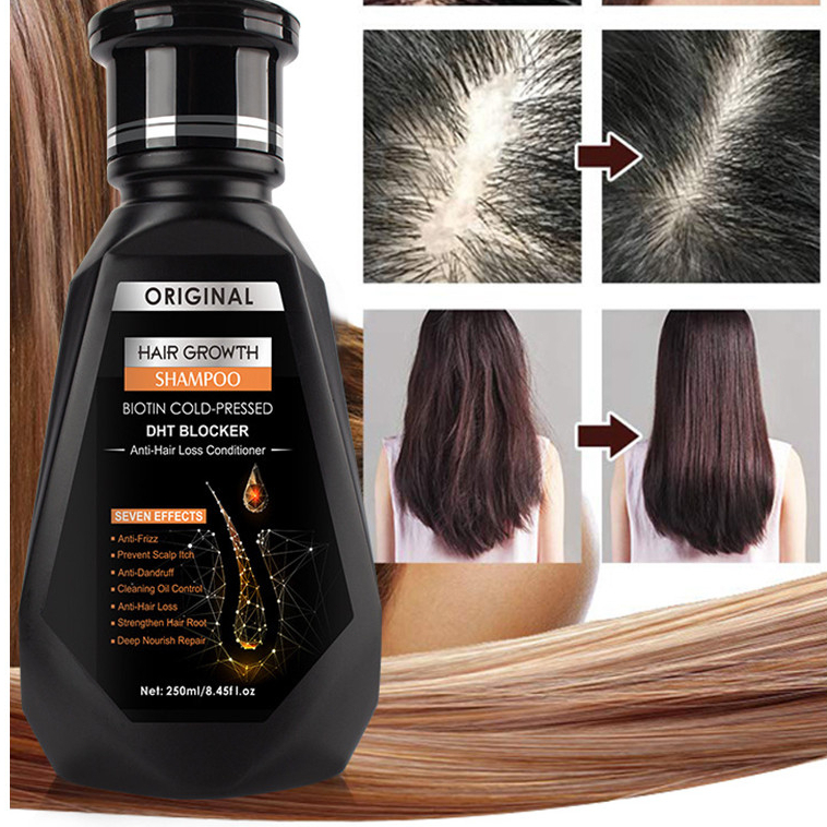 Te Hair Growth Essential Oil ไบโอตินสกัดเย็น DHT Blocker และแชมพูปลูกผม ...