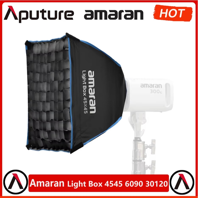 Apture amaran กล่องไฟ 4545 6090 30120 พับ Quick Release Square Bowens ...