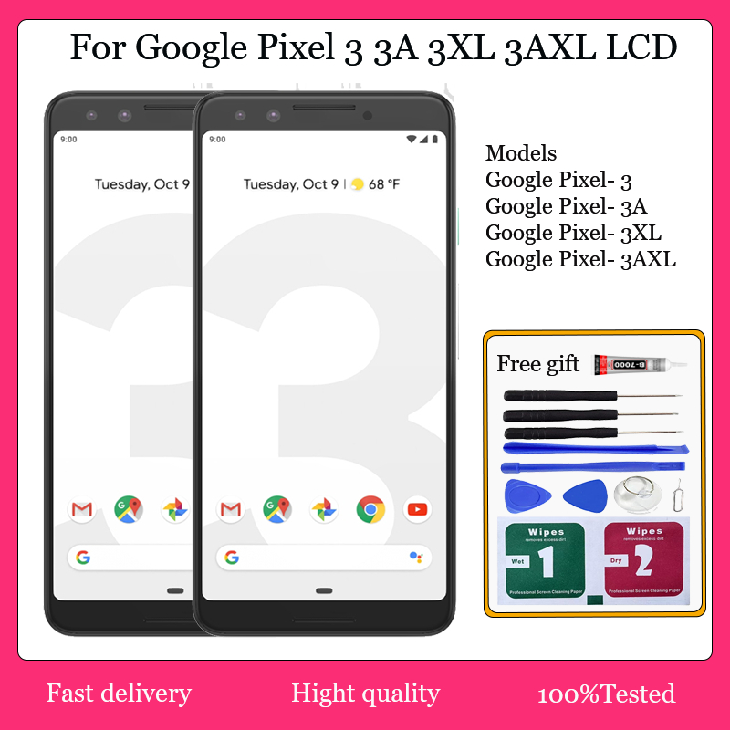Oled ดั้งเดิมสําหรับ Google Pixel 3 3A 3XL 3A XL จอแสดงผล LCD เปลี่ยน ...