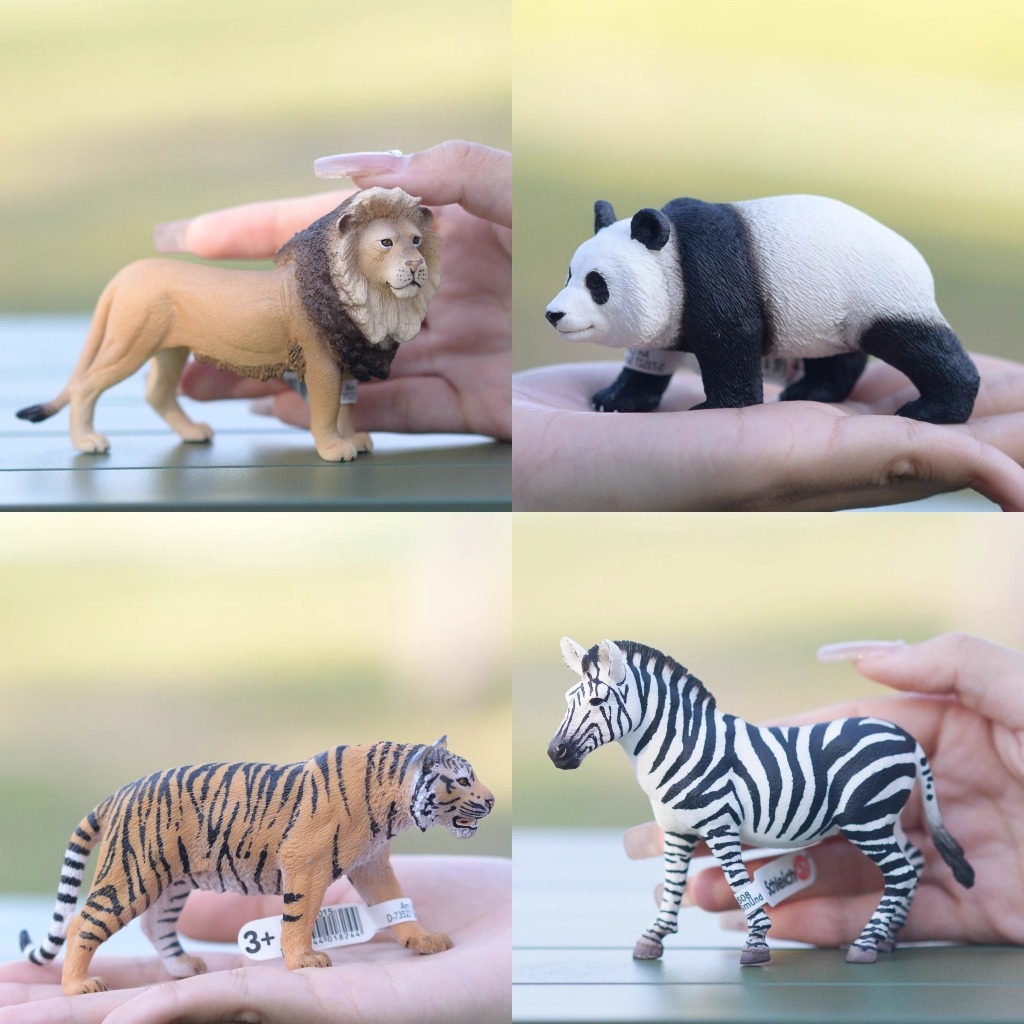 German schleich schleich Hippo Elephant Giraffe Zebra Lion Tiger Animal ...