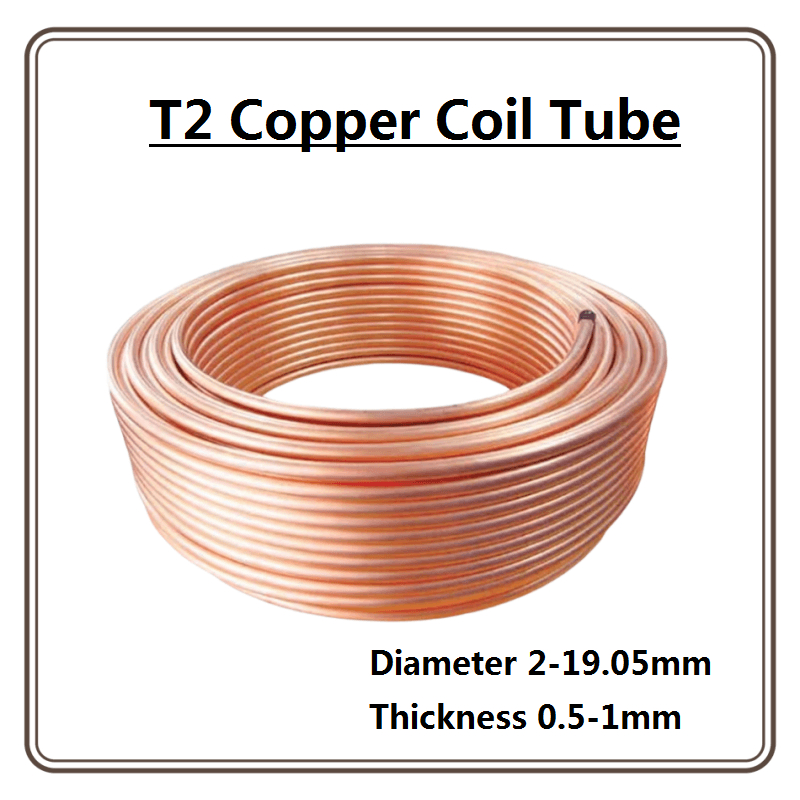 T2 Purple Copper Coil เครื่องปรับอากาศท่อทองแดง Soft Copper Hollow ...