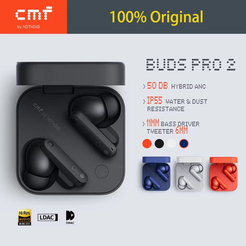 Cmf โดย Nothing Buds Pro 2 Global Verison บลูทูธ 5.3 พร้อม 50 dB Hybrid ...