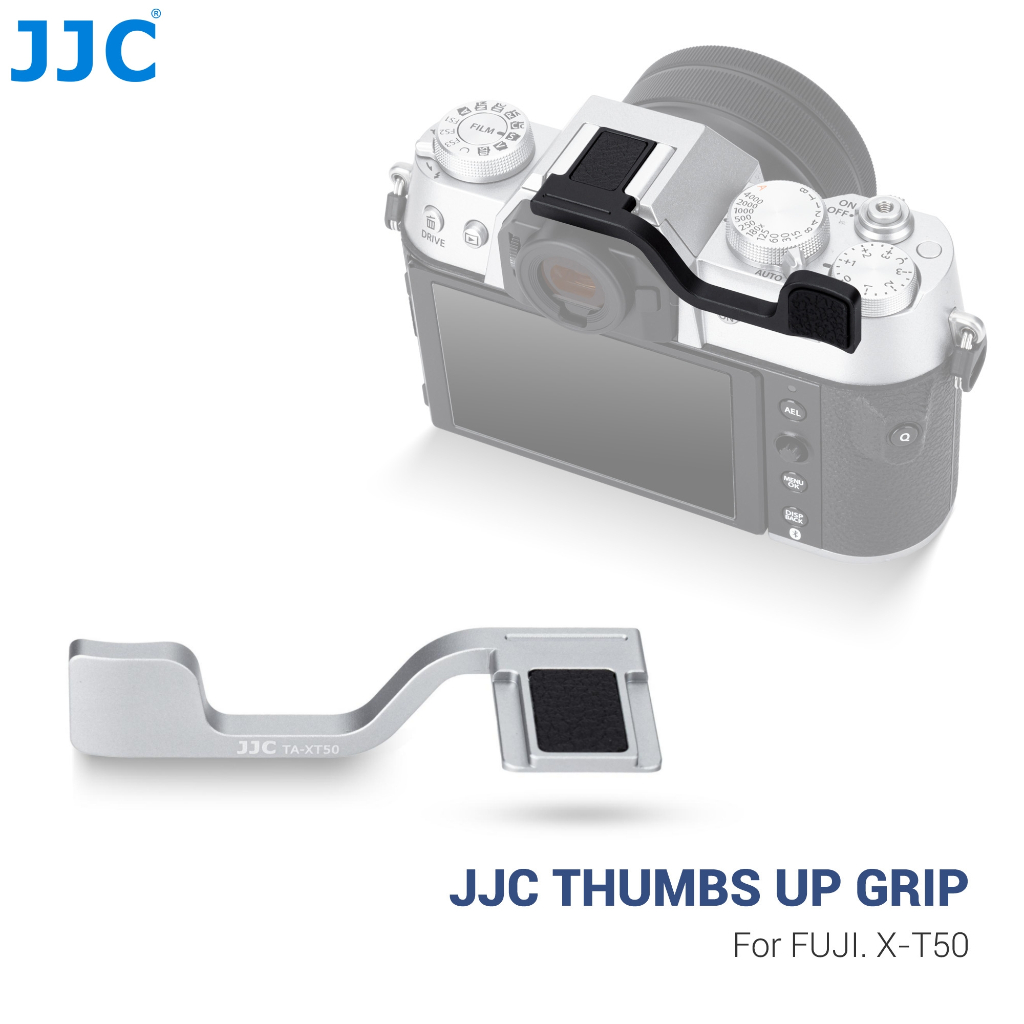JJC TA-XT50 Thumb Up Grip กริปนิ้วหัวแม่มือกล้องโลหะ สําหรับ Fuji Fujifilm X-T50 XT50 กล้อง ...