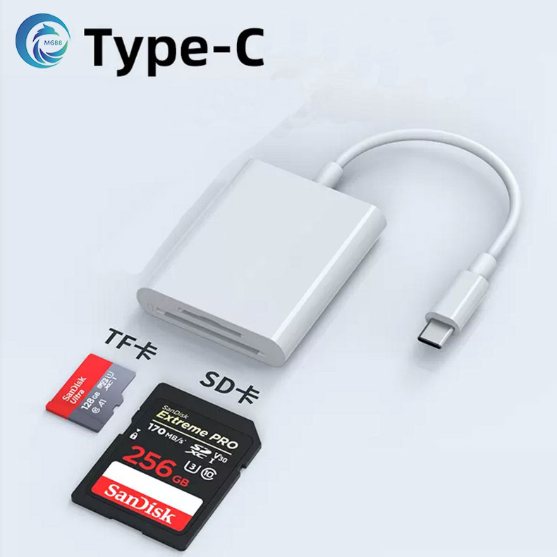 MGBB Type-c to TF+SD ตัวอ่าน OTG sd card reader เครื่องอ่านการ์ดพอร์ตเดียว การ์ด SD กล้องเครื่อง ...
