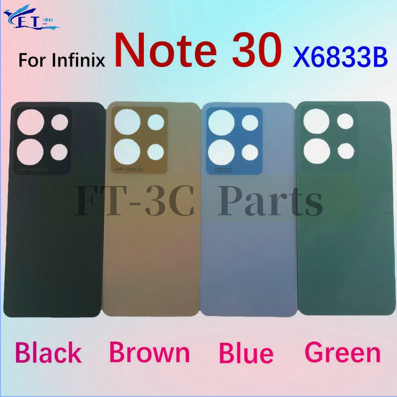 สําหรับ Infinix Note 30 X6833B ฝาหลังแบตเตอรี่ฝาครอบประตูด้านหลังกรณีปก ...